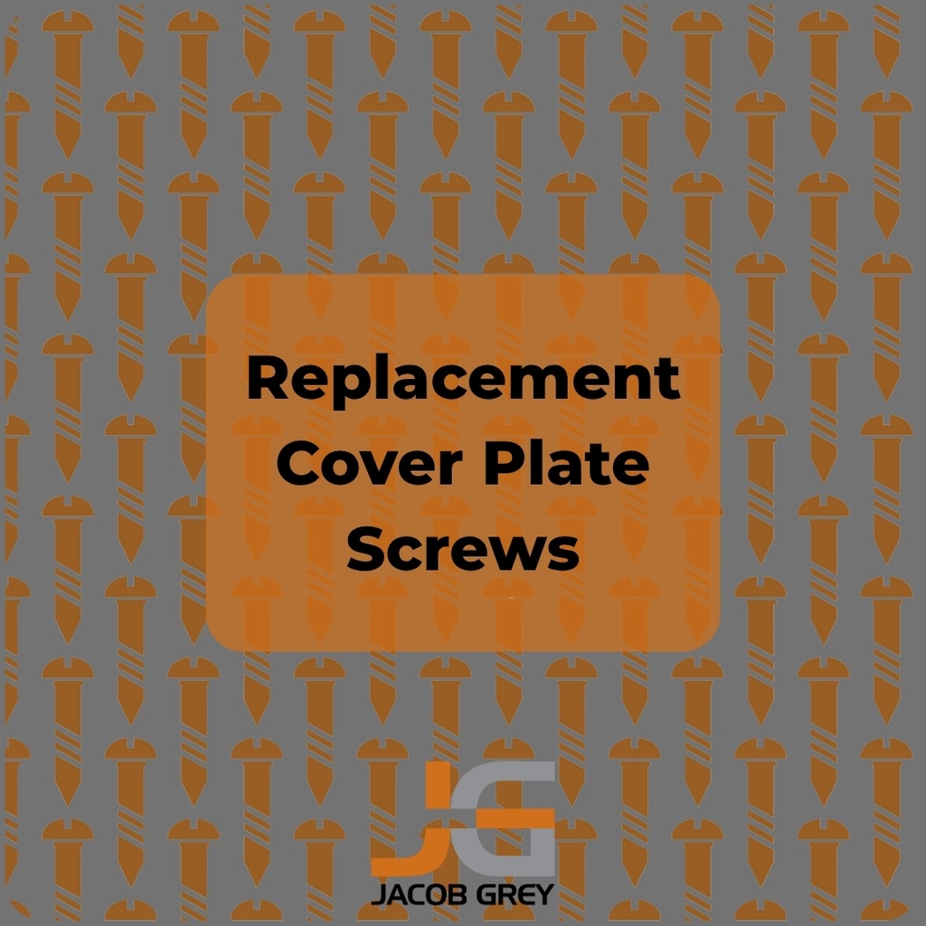 TWC, Cover Plate, Screw, 4-40 x 0.281", 2 Per Pack | Jacob Grey ...